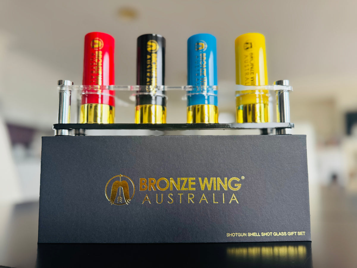 BRONZE WING Shotgun Shell Shot Glass Gift Set – BRONZE WING AUSTRALIA ...