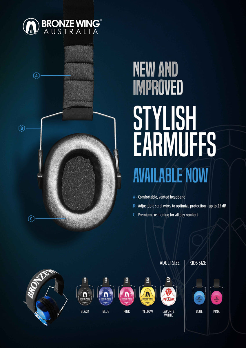 BRONZE WING KIDS Earmuffs - Blue – BRONZE WING AUSTRALIA ONLINE STORE